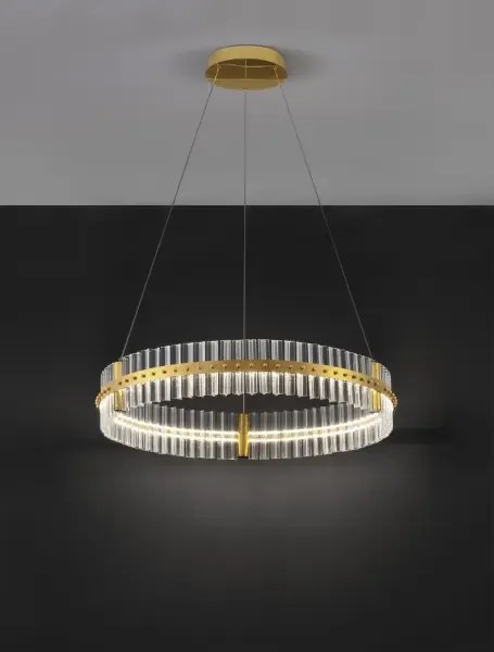 LED stmívatelný platinum zlaté moderní svítidlo Kezo