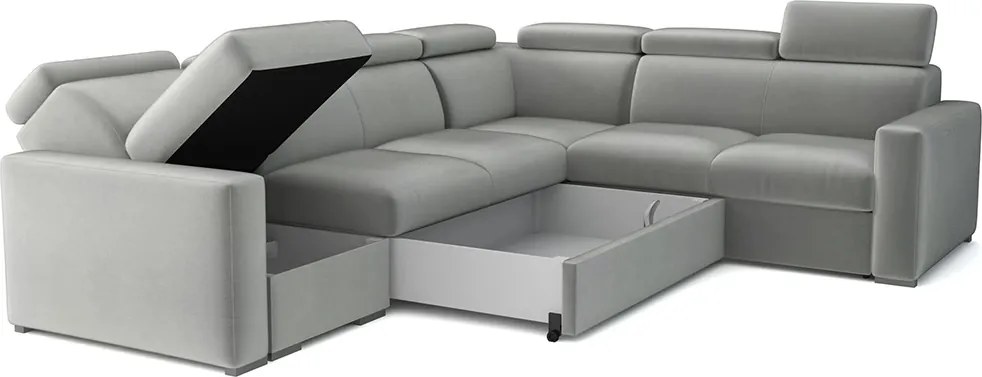 Sedací souprava PEDRO L | 315x250 | rozkládací + 2x úložný prostor | VÝBĚR TKANIN