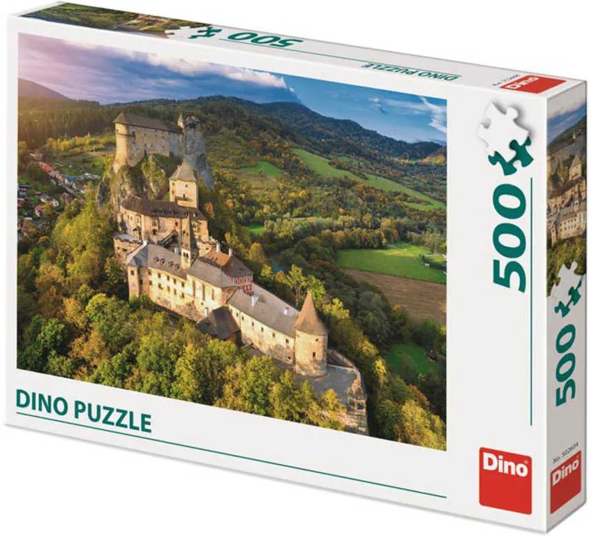 DINO Puzzle 500 dílků Oravský hrad Slovensko foto 47x33cm skládačka dn502604