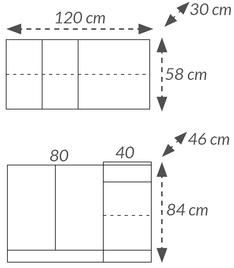 Kuchyně NIVA 120 bílá