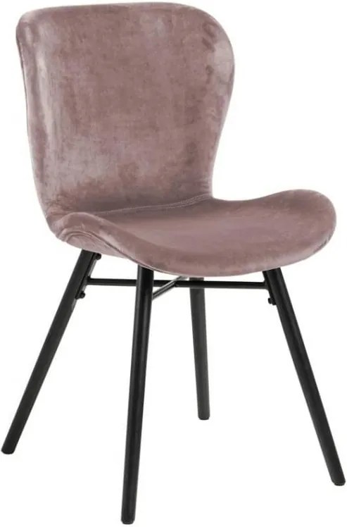 Jídelní židle Matylda, samet, růžová