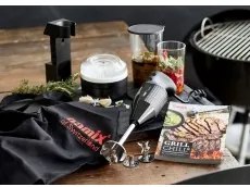 Bamix BBQ DeLuxe 200 W, tyčový mixér, černý