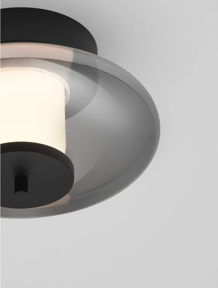 Matně černé skleněné LED stmívatelné stropní svítidlo Ballet – Nova Luce