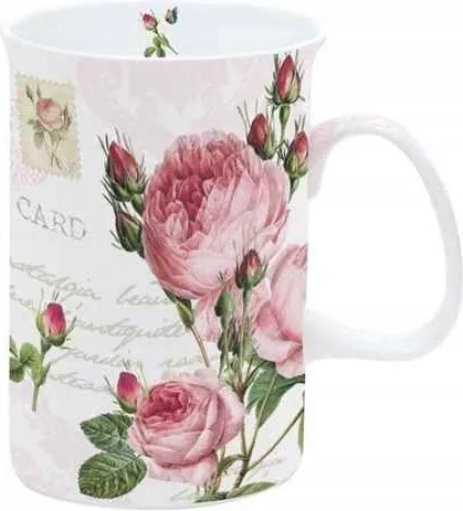 Porcelánové Hrnky Lžičky Romantic Roses Růže Set hrnek x 2