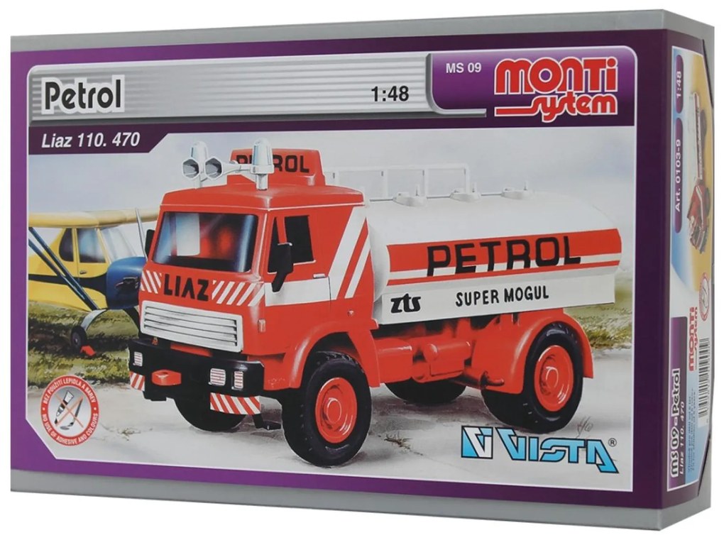 Stavebnice Monti System MS 09 Petrol Liaz 1:48 v krabici 22x15x6cm