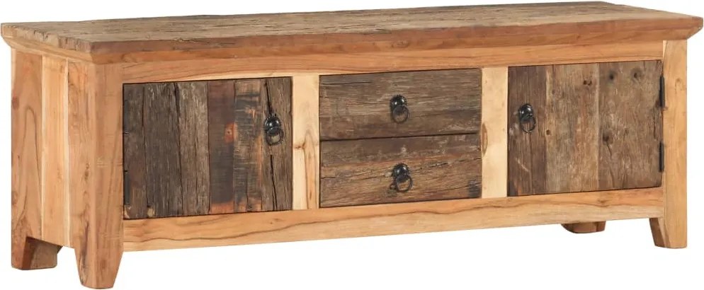 vidaXL TV stolek 120 x 30 x 40 cm masivní akácie a recyklované dřevo