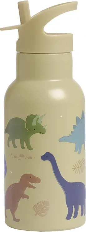 A Little Lovely Company - nerezová lahev na pití, 350 ml  - dinosauři