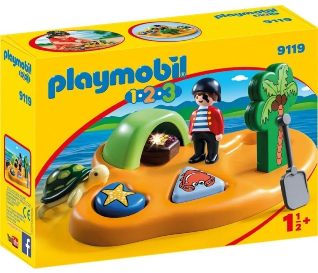 Playmobil 9119 pirátský ostrov (1.2.3)