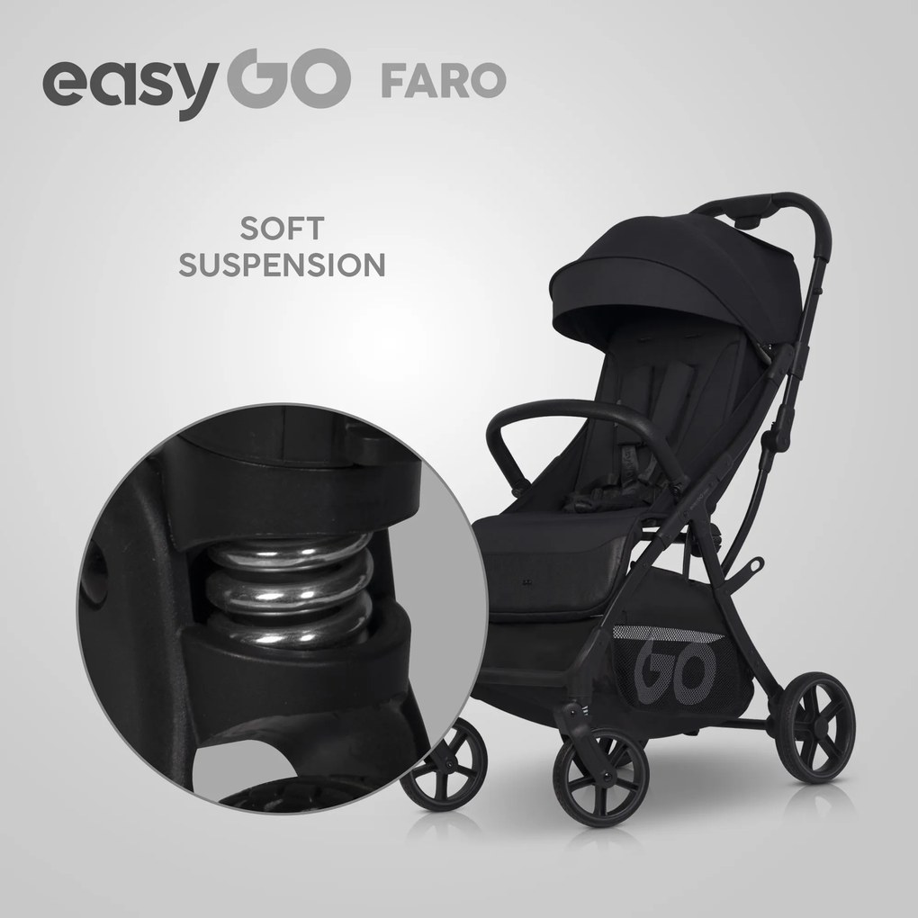 Sportovní kočárek EasyGo Faro Ebony Black