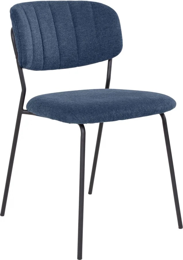 Designová stolička Rosalie modrá