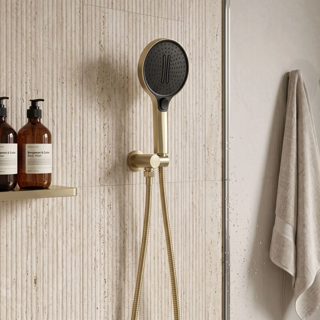 Rea, Sprchová hlavice REA JS-033 Brush Gold, REA-03907