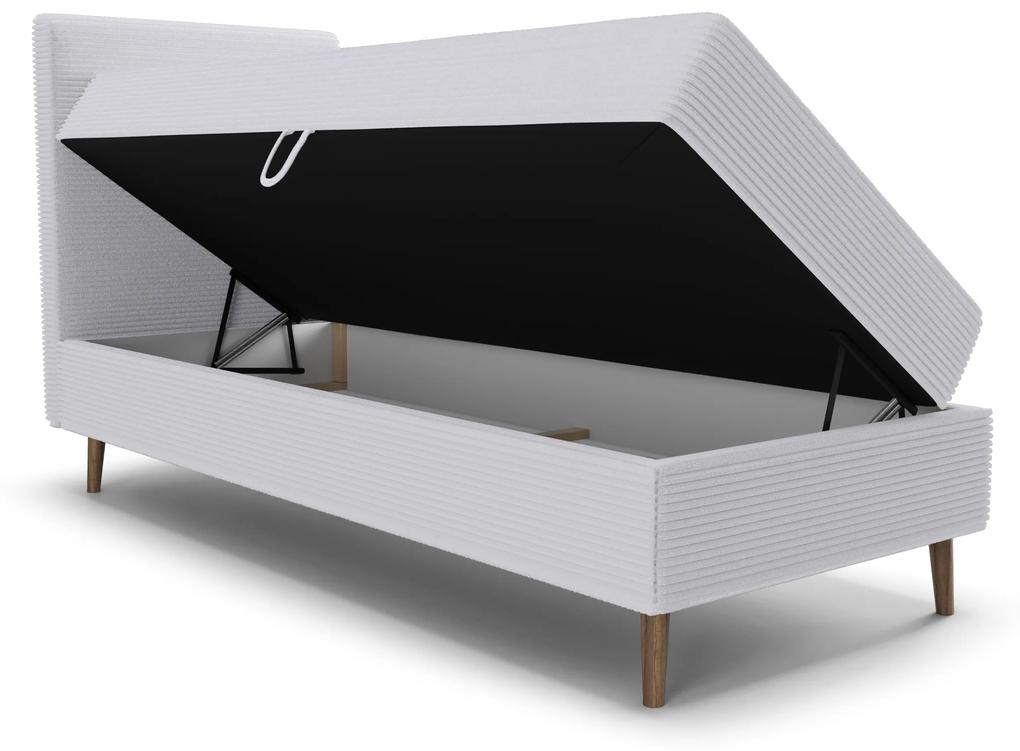 Jednolůžková postel 80 cm Napoli Comfort (šedá) (s roštem, bez úl. prostoru). 1082484