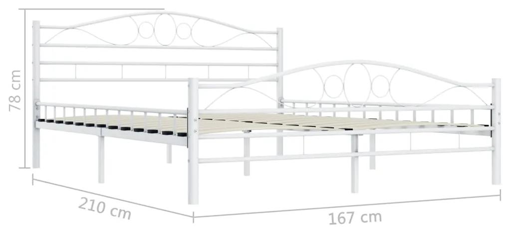 Rám postele bílý kovový 160 x 200 cm,  285304