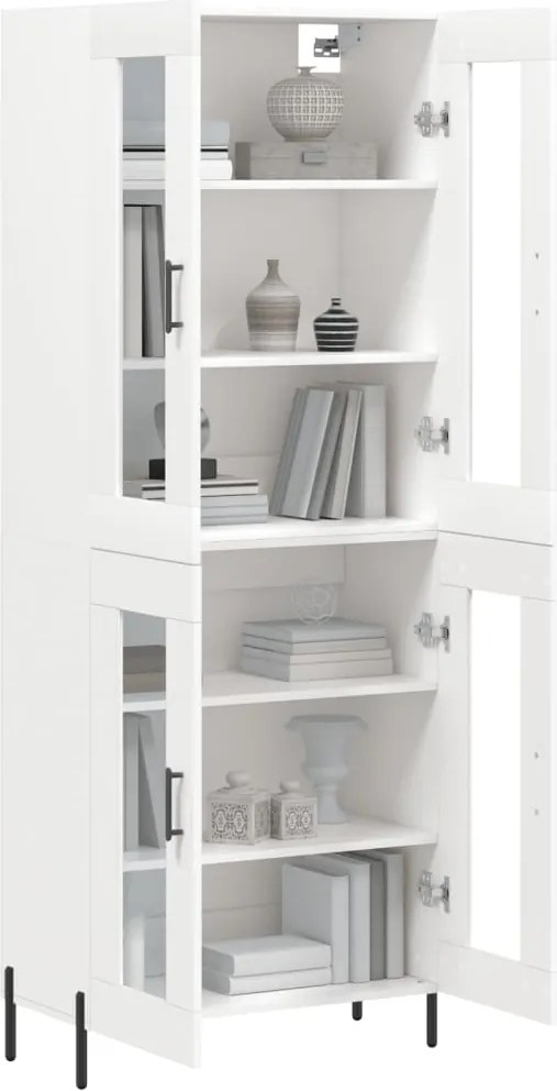 Skříň highboard bílá 69,5 x 34 x 180 cm kompozitní dřevo 3198281