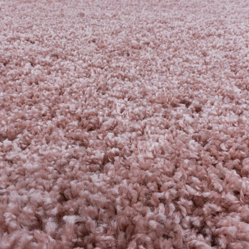 Ayyildiz koberce Kusový koberec Sydney Shaggy 3000 rose ROZMĚR: 80x250