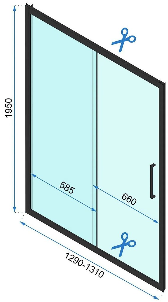 Rea Rapid Slide, sprchový kout s posuvnými dveřmi 100(dveře) x 100(stěna), 6mm čiré sklo, zlatý lesklý profil, KPL-K5627