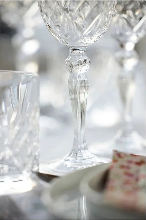 Křišťálové skleničky v sadě 4 ks na víno 270 ml Melodia – Lyngby Glas