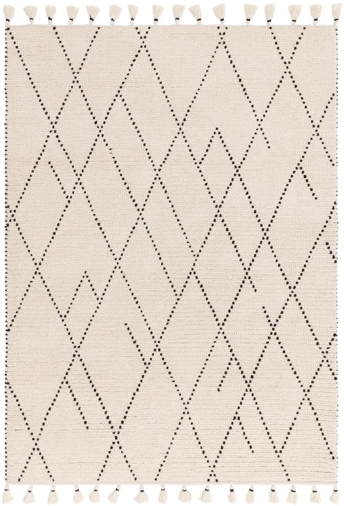 Tribeca Design Kusový koberec Livan Cream Black Linear Rozměry: 160x230 cm