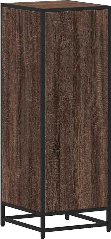 vidaXL Koupelnová skříňka 35x37,5x100 cm kompozitní dřevo [849239] Barva: kouřový dub