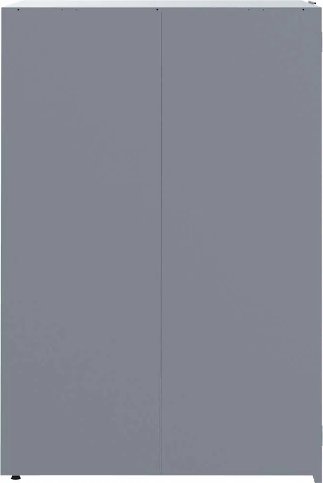 Box na 2 popelnice šedý 138 x 79 x 117 cm ocel 3279987