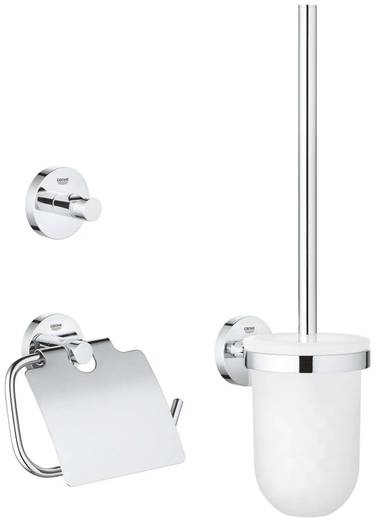 Grohe QuickFix Start - Set doplňků pro toaletu 3 v 1, chrom 41204000