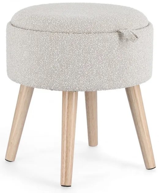 BIZZOTTO Puf ZOYA světle šedý 0721602