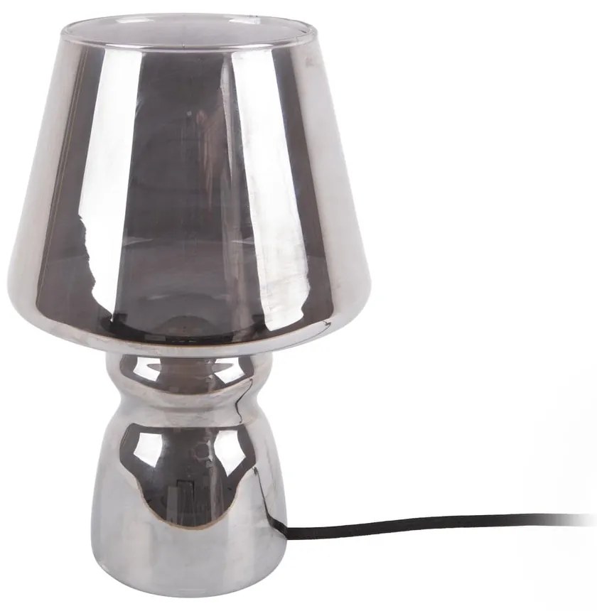 Šedá skleněná stolní lampa Leitmotiv Classic Glass, ø 16 cm