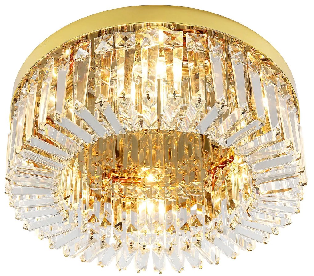 Toolight Toolight, stropní svítidlo 50cm, 6xE14, APP1728-6C, zlatá lesklá, OSW-06353