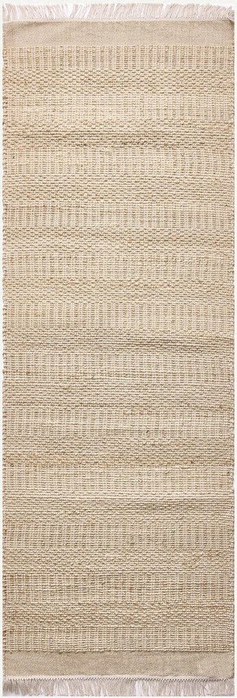 Diamond Carpets India, Ručně vázaný kusový koberec Clover J 22 Natural, 160x230, béžová, chodba / předsíň