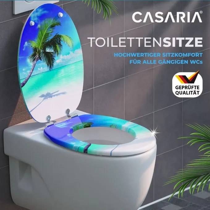 WC sedátko s automatickým spouštěním motiv pláže 108588