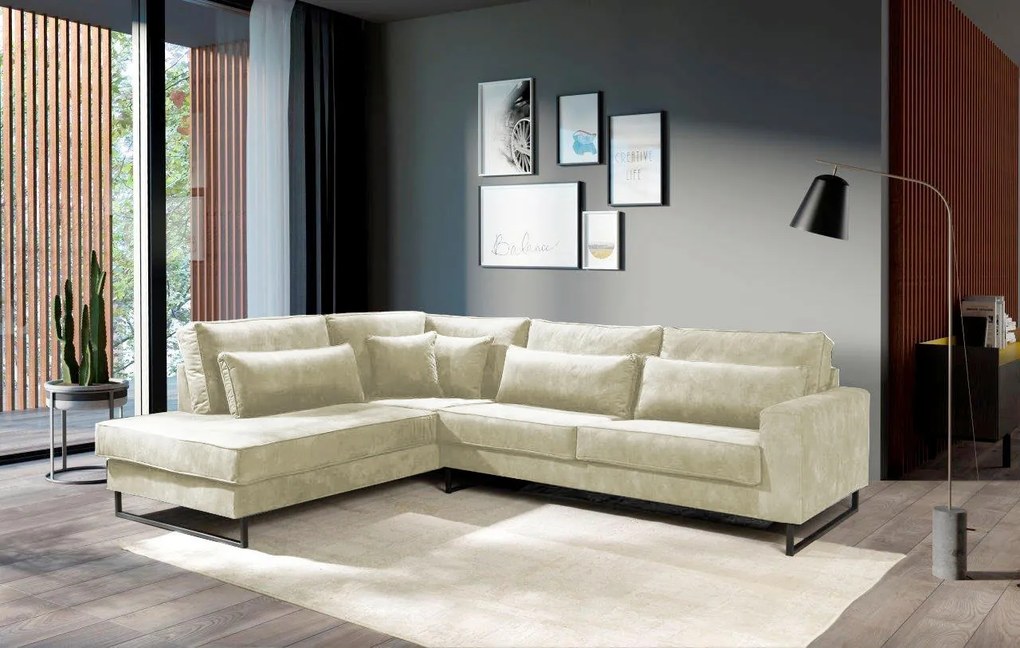XXXLutz ROHOVÁ SEDAČKA, textil, kompozitní dřevo, béžová MID.YOU - Sedací soupravy - 000694010022
