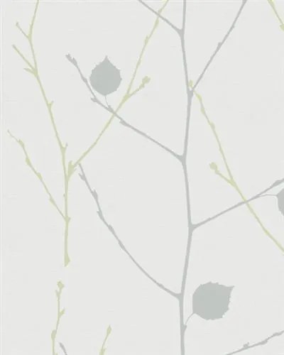 Vliesové tapety na zeď Summer Time 57848, větve s listy zeleno-šedé, rozměr 10,05 m x 0,53 m, MARBURG