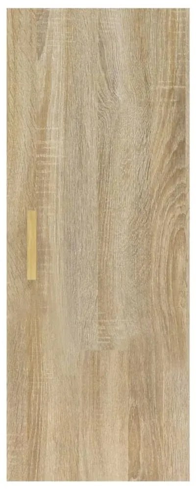 Petromila Nástěnná skříňka dub sonoma 34,5 x 34 x 90 cm kompozitní dřevo