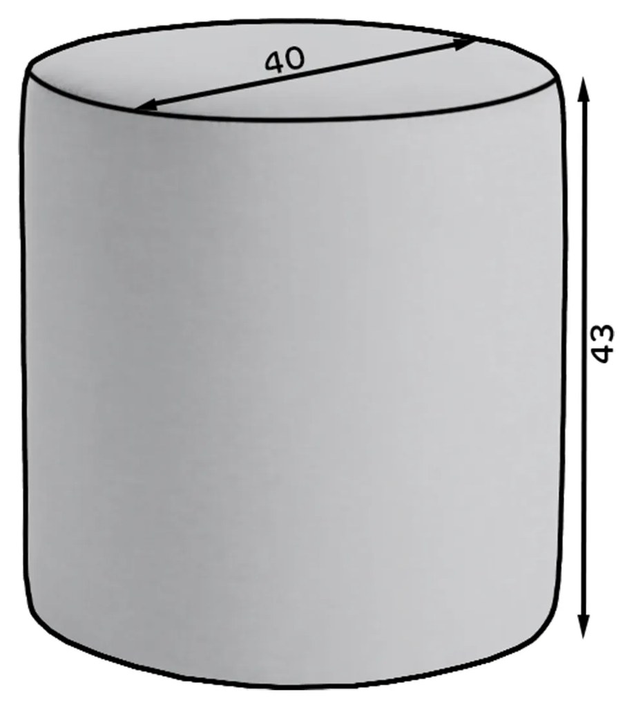Eltap Taburet Linsy Materiál a barva potahu: Monolith 29 - tmavě hnědá