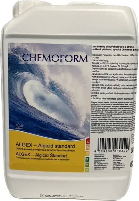 Chemoform Algex 3l - protiřasový prostředek do bazénu
