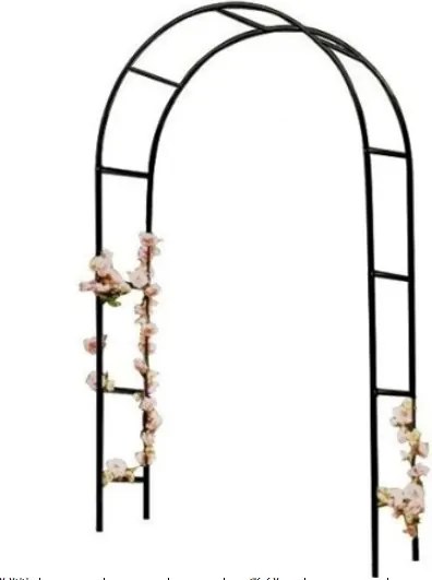 Creative Corner Zahradní pergola držák oblouku pro růže květiny břečťan popínavé kov 240 x 140 cm