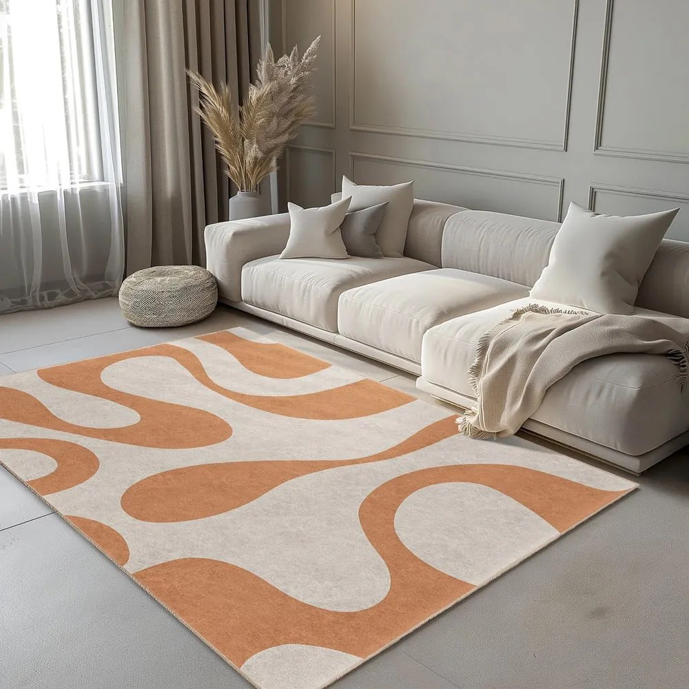 Oranžový pratelný koberec 120x180 cm Caramel Latte – Mila Home
