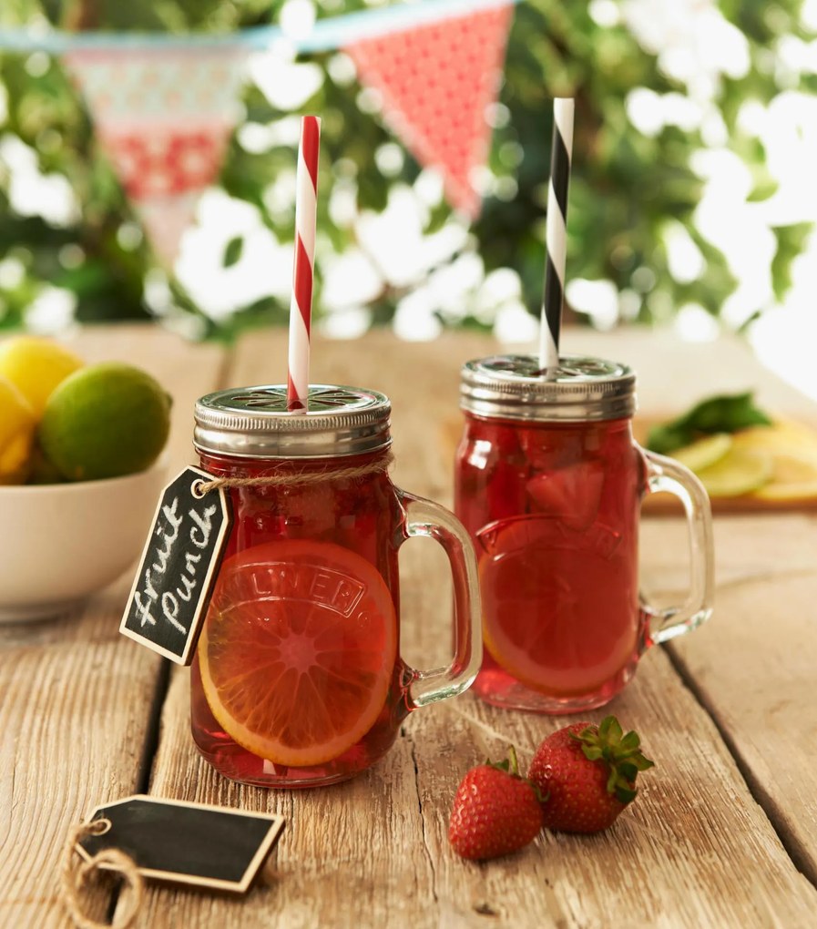 KILNER Sklenice s uchem 400 ml, čirá barva, sklo 400 ml