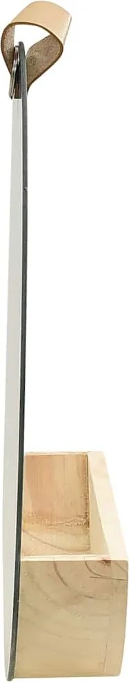 Nástěnné zrcadlo masivní borovice 35 cm 322801