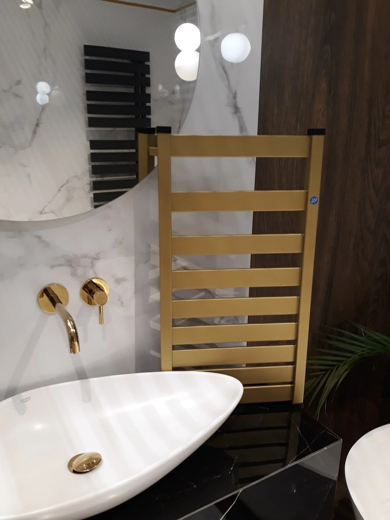 Hopa BELTI Gold koupelnový radiátor 500 x 753 mm zlatý RADBEL508084 Koupelny Bernold