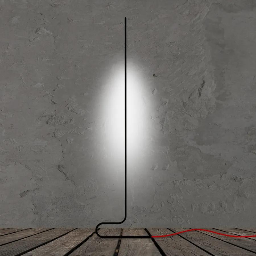 Stojací LED lampa Leana Barva konstrukce: bílá, Barva kabelu: černá
