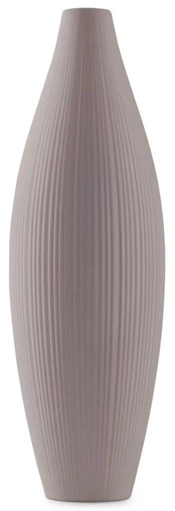 AmeliaHome Keramická váza Thali cappuccino, velikost 7x7x23