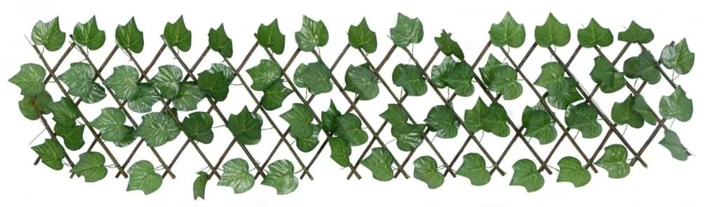 Treláže umělé listy vinné révy roztahovací zelené 5ks 180x20 cm