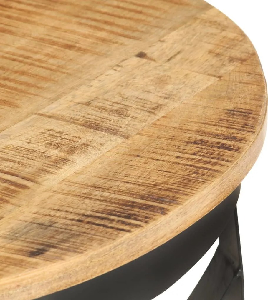 vidaXL Konferenční stolek Ø68 x 43 cm hrubé mangovníkové dřevo [320794]