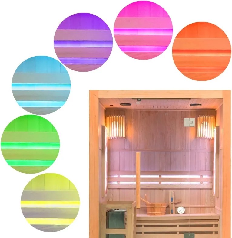 BPS-koupelny Finská sauna Relax 150x120, 3-4 osoby