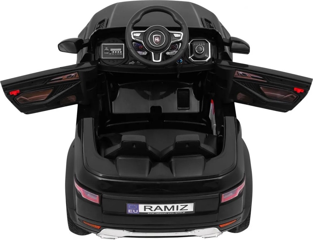 Ramiz Elektrické autíčko Rapid Racer pro děti, černé SUV + dálkové ovládání