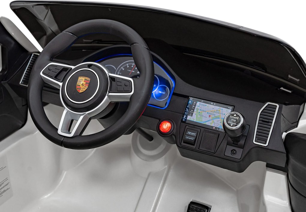 Ramiz Elektrické autíčko Porsche Cayenne S na baterie pro děti bílý lak SUV + dálkové ovládání