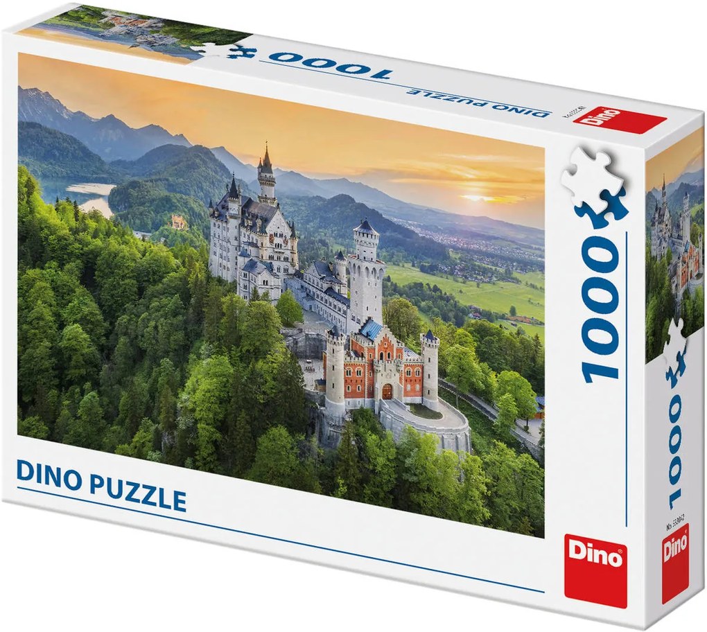 DINO Puzzle Jarní Neuschwanstein 66x47cm foto skládačka 1000 dílků dn533042