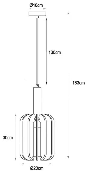 Lucide 45492/01/36 - Lustr na lanku RAFAL 1xE27/40W/230V černá/šedá