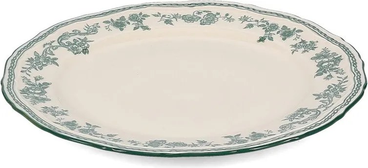 Zelený/slonovinový dezertní porcelánový talíř ø 21,5 cm Cyril – S|P Collection